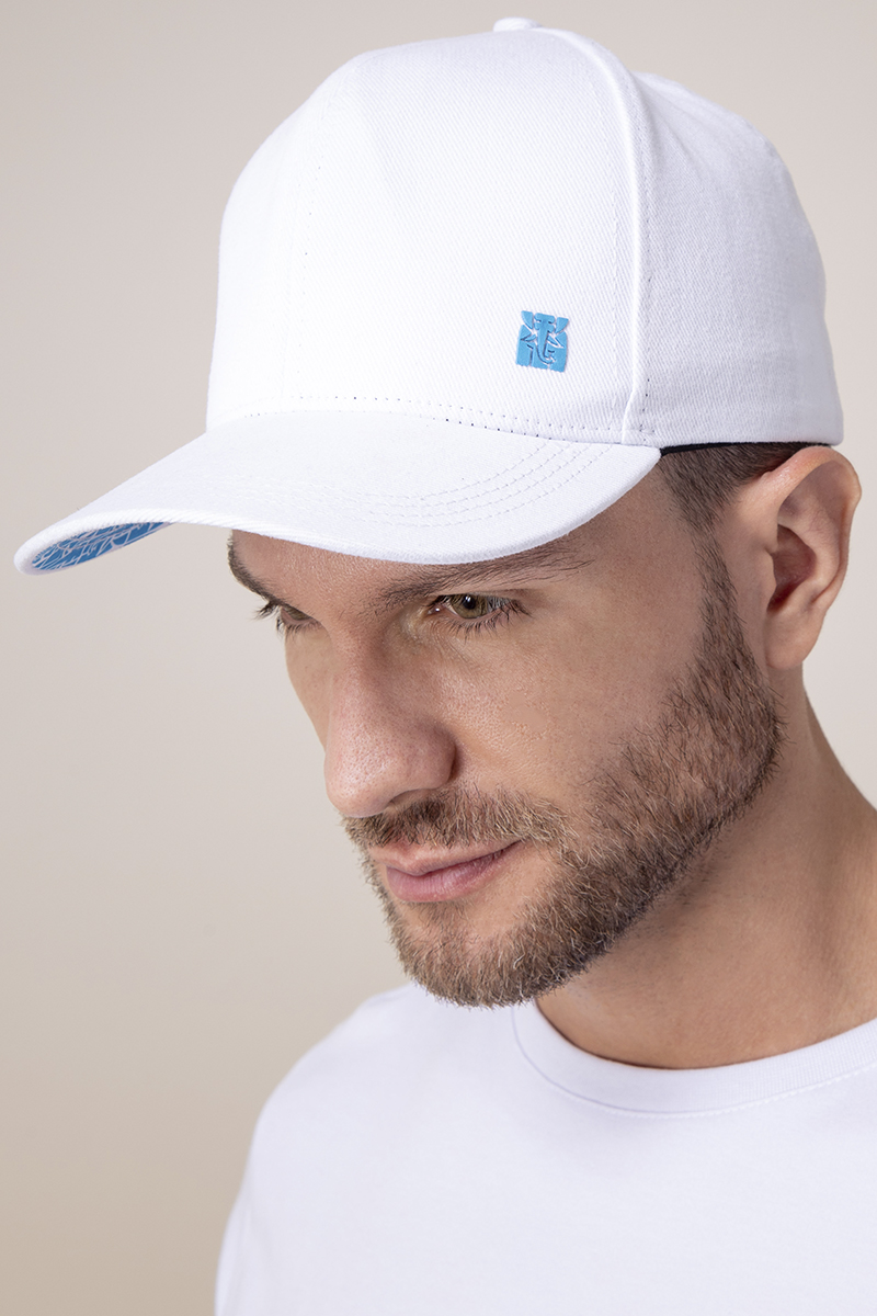 Boné Adulto Stiff Cap Original Tusker Branco/Turquesa – Tusker