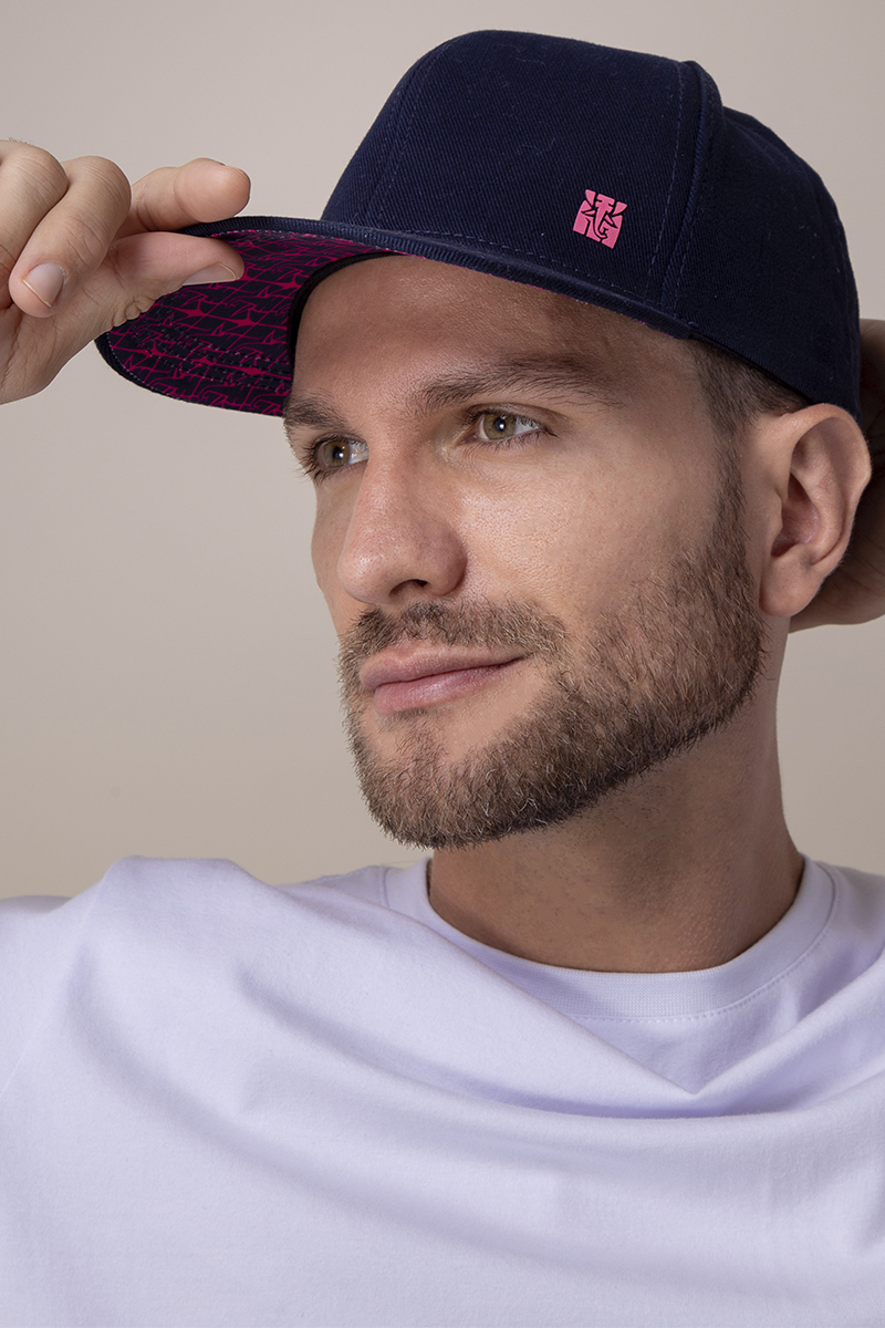 Boné Adulto Stiff Cap Original Tusker Marinho/Pink - Tusker